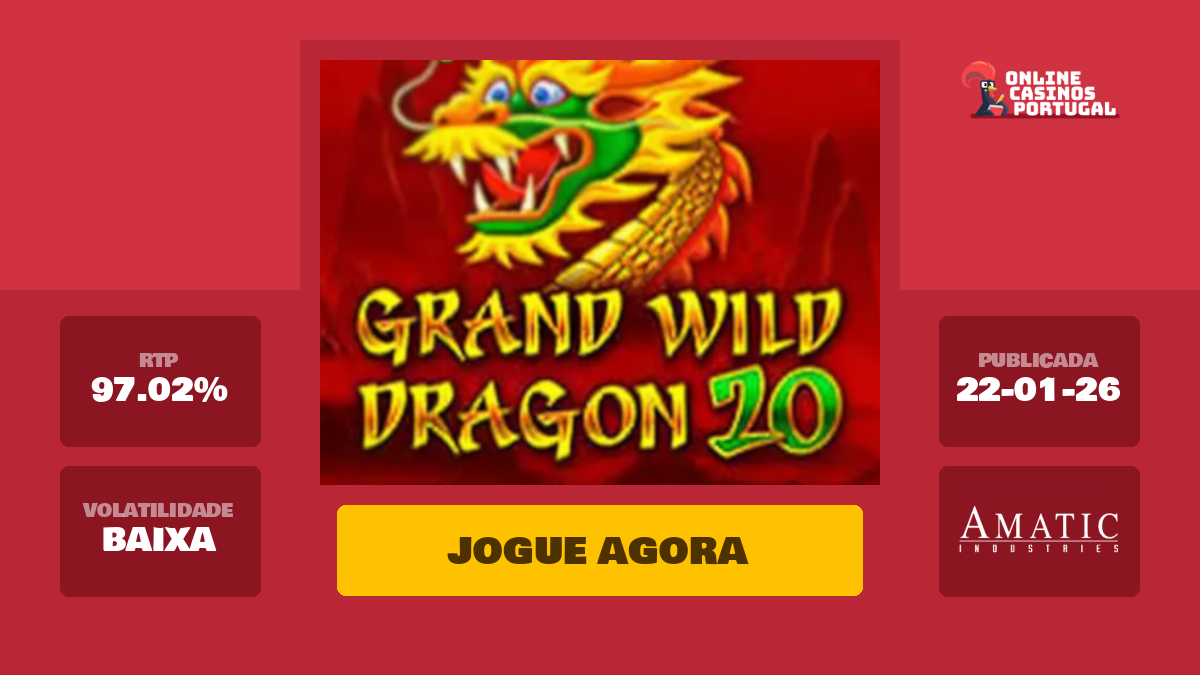Grand Wild Dragon 20 Slot Machine - Jogar Grátis