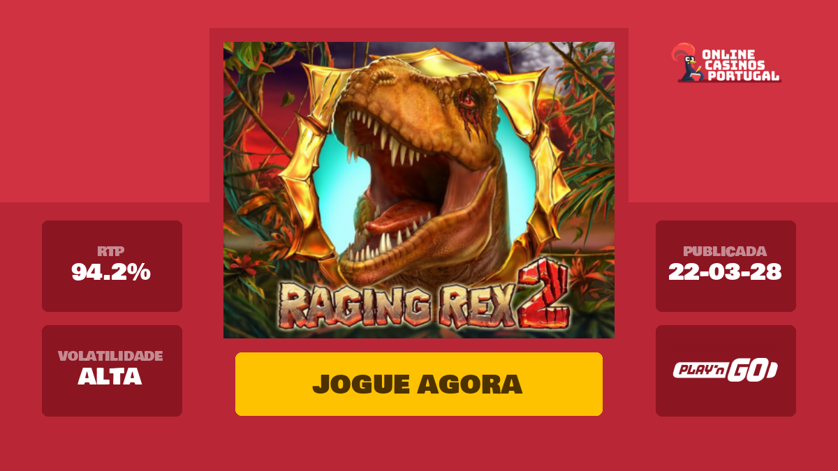 Raging Rex 2 Slot Machine - Jogar Grátis